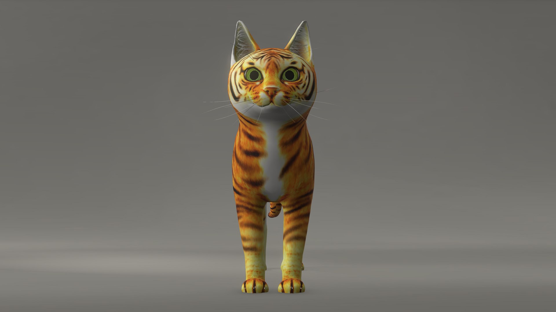 3D Cat - Rigged Low-poly 3D Model Model - TurboSquid 1755023