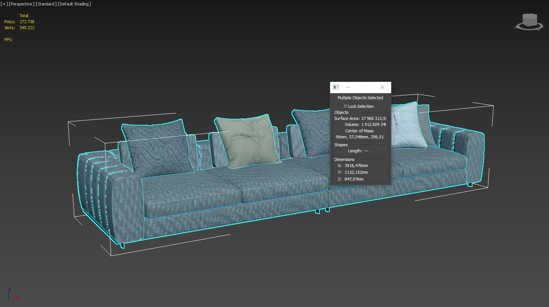 3D Freeman Duvet Sofa By Minotti - TurboSquid 1947584