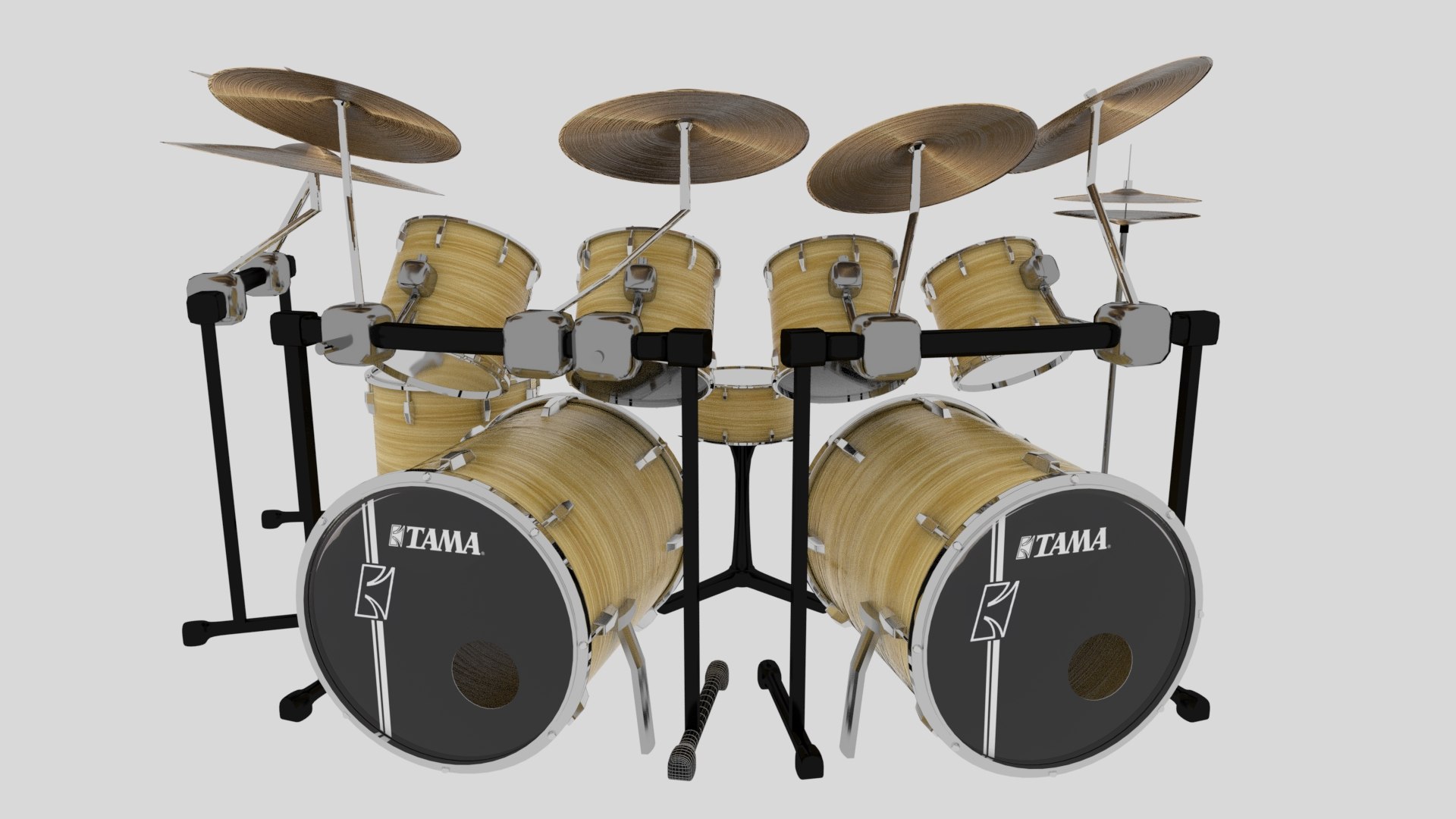 3D Instrument Drums Set Model - TurboSquid 1252196