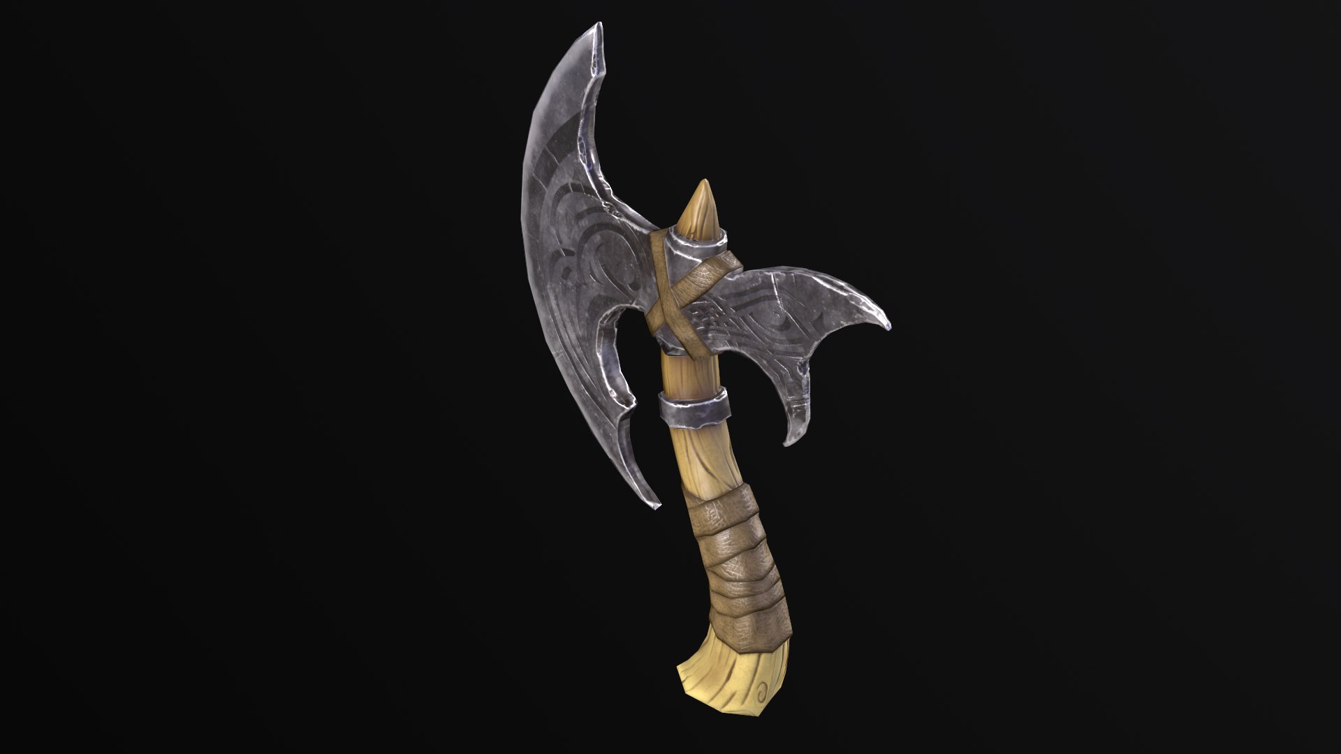 3D Model One-handed Axe - TurboSquid 2325447