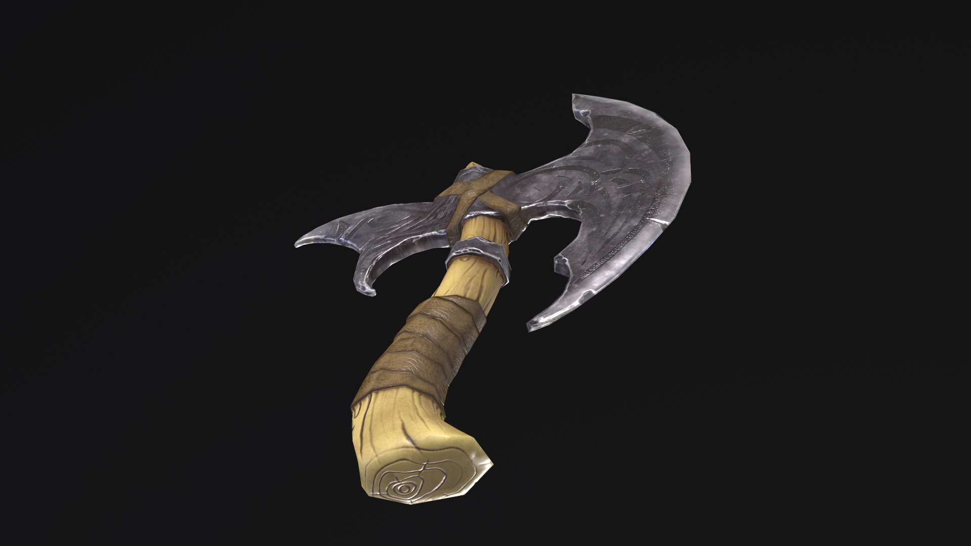 3D Model One-handed Axe - TurboSquid 2325447