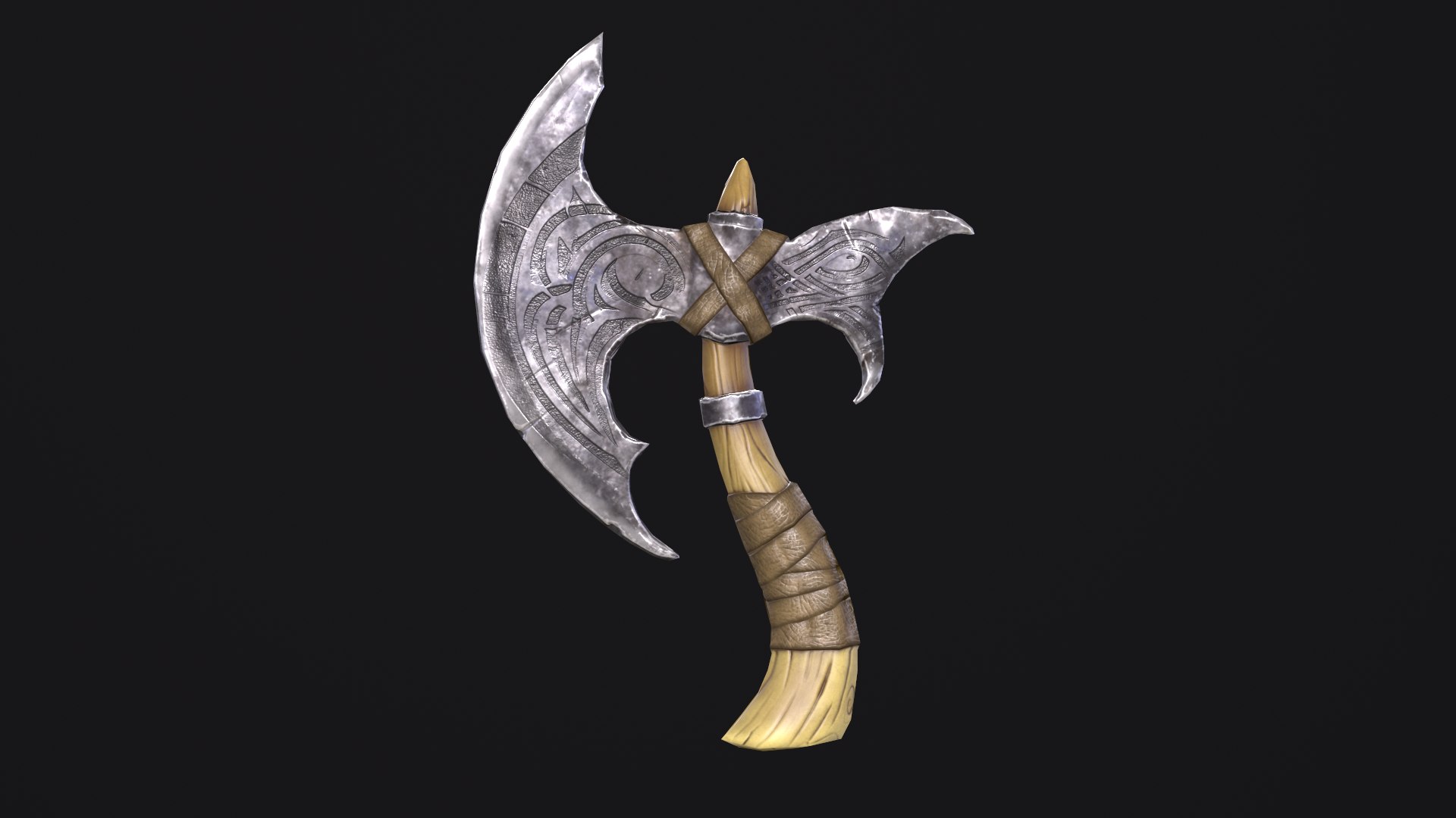 3D Model One-handed Axe - TurboSquid 2325447