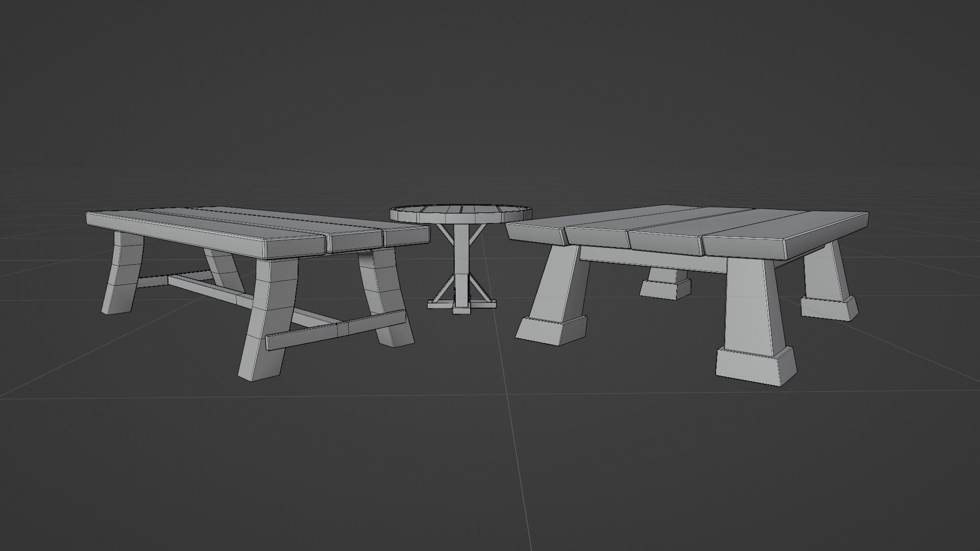 3D Low-Poly Tables Model - TurboSquid 2001474