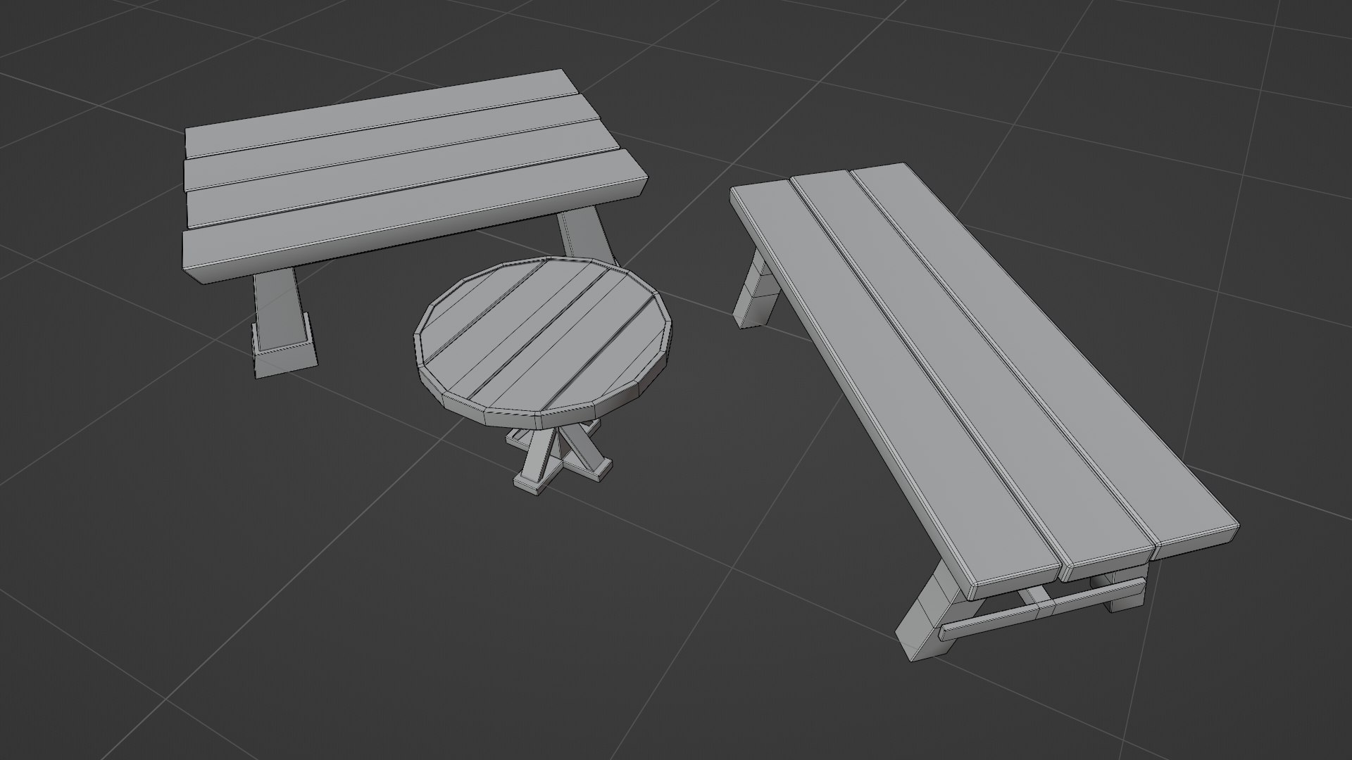 3D Low-Poly Tables Model - TurboSquid 2001474
