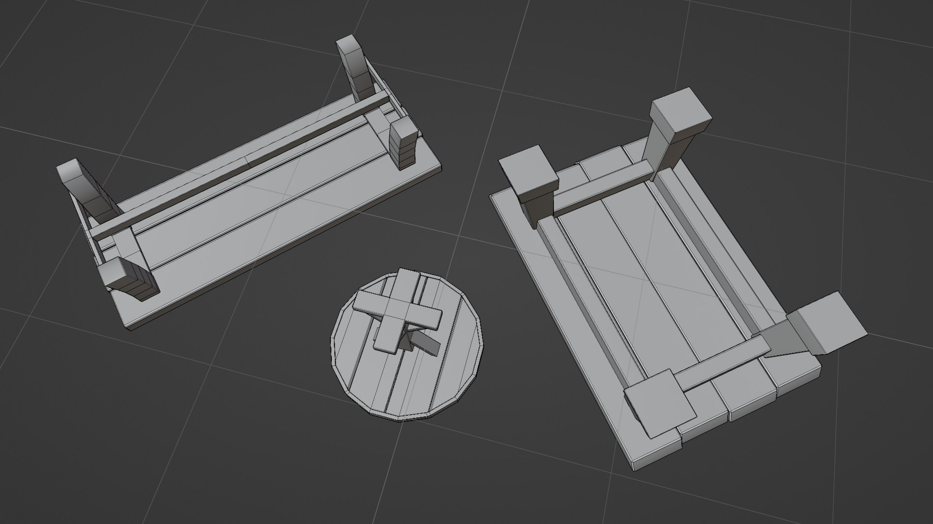 3D Low-Poly Tables Model - TurboSquid 2001474