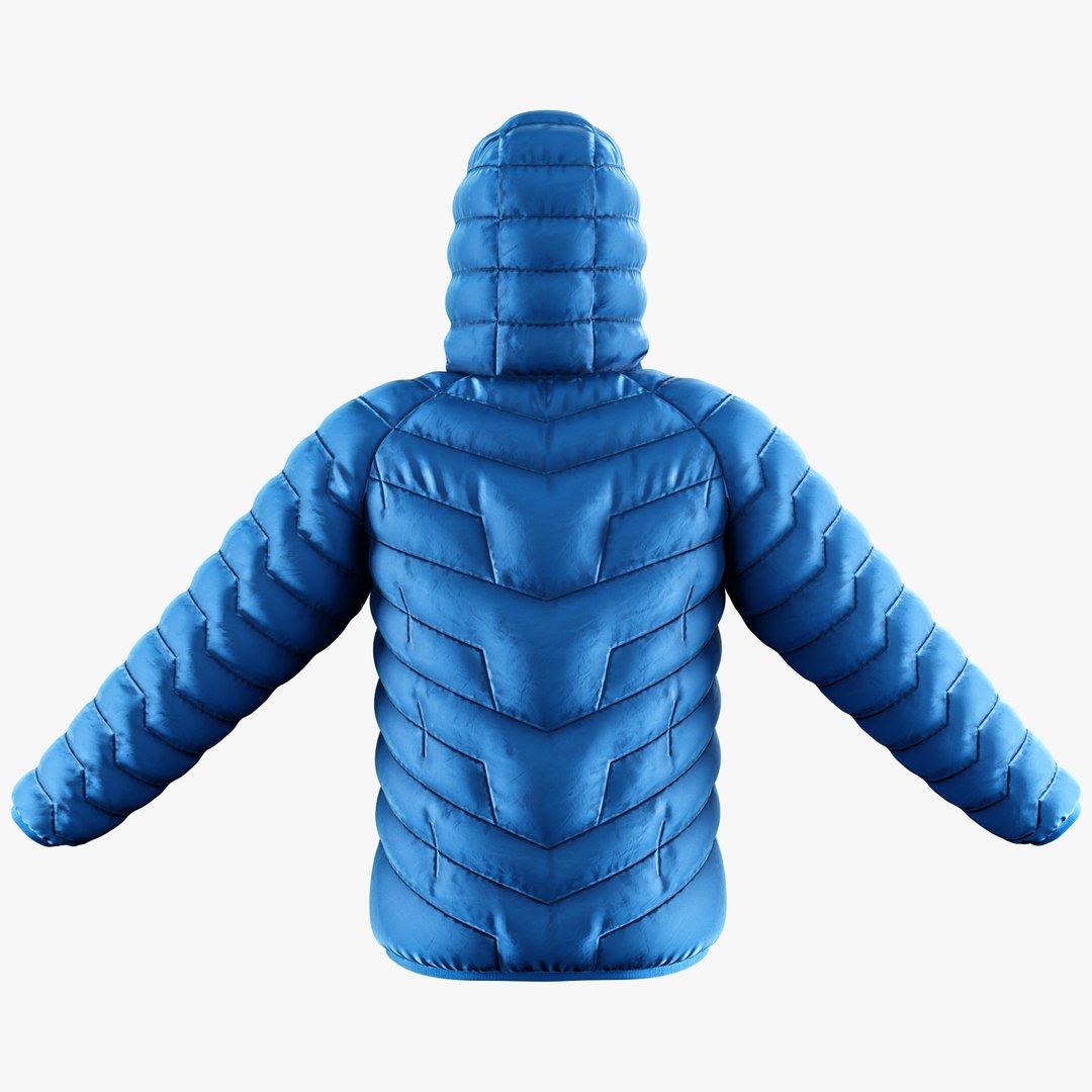 3D Down Jacket B Male - TurboSquid 2199498