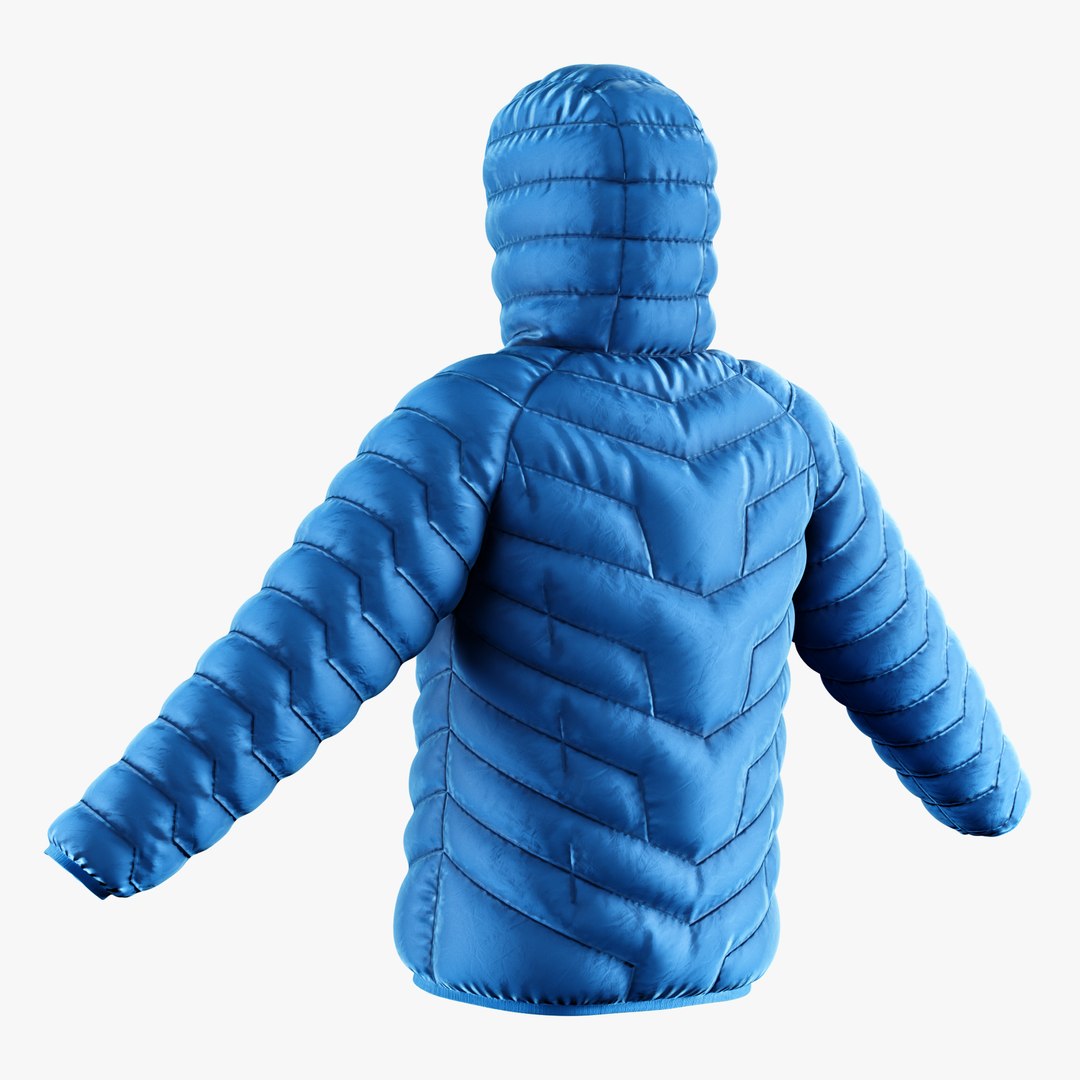 3D Down Jacket B Male - TurboSquid 2199498