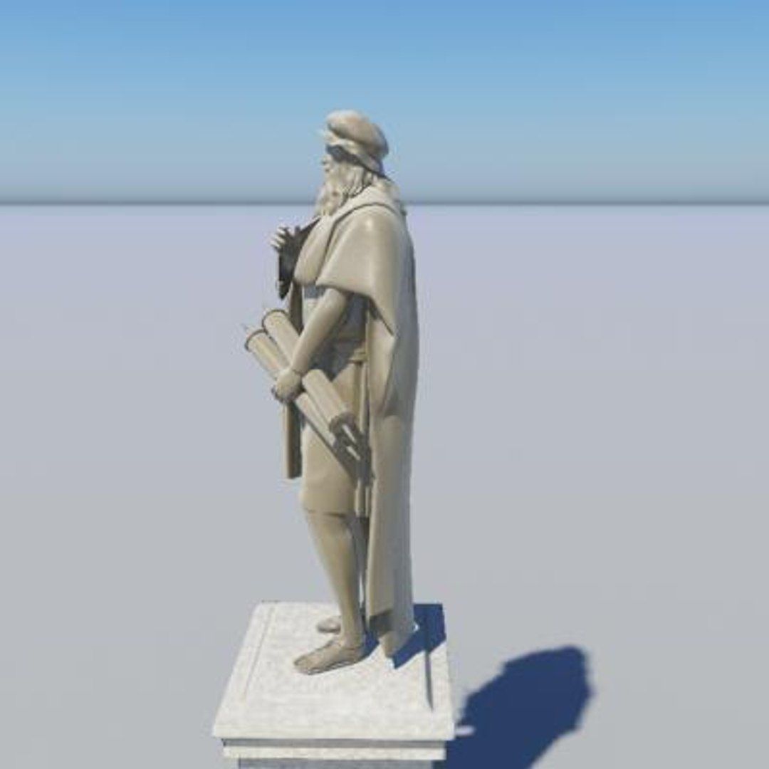 3d Model Leonardo Statue Object