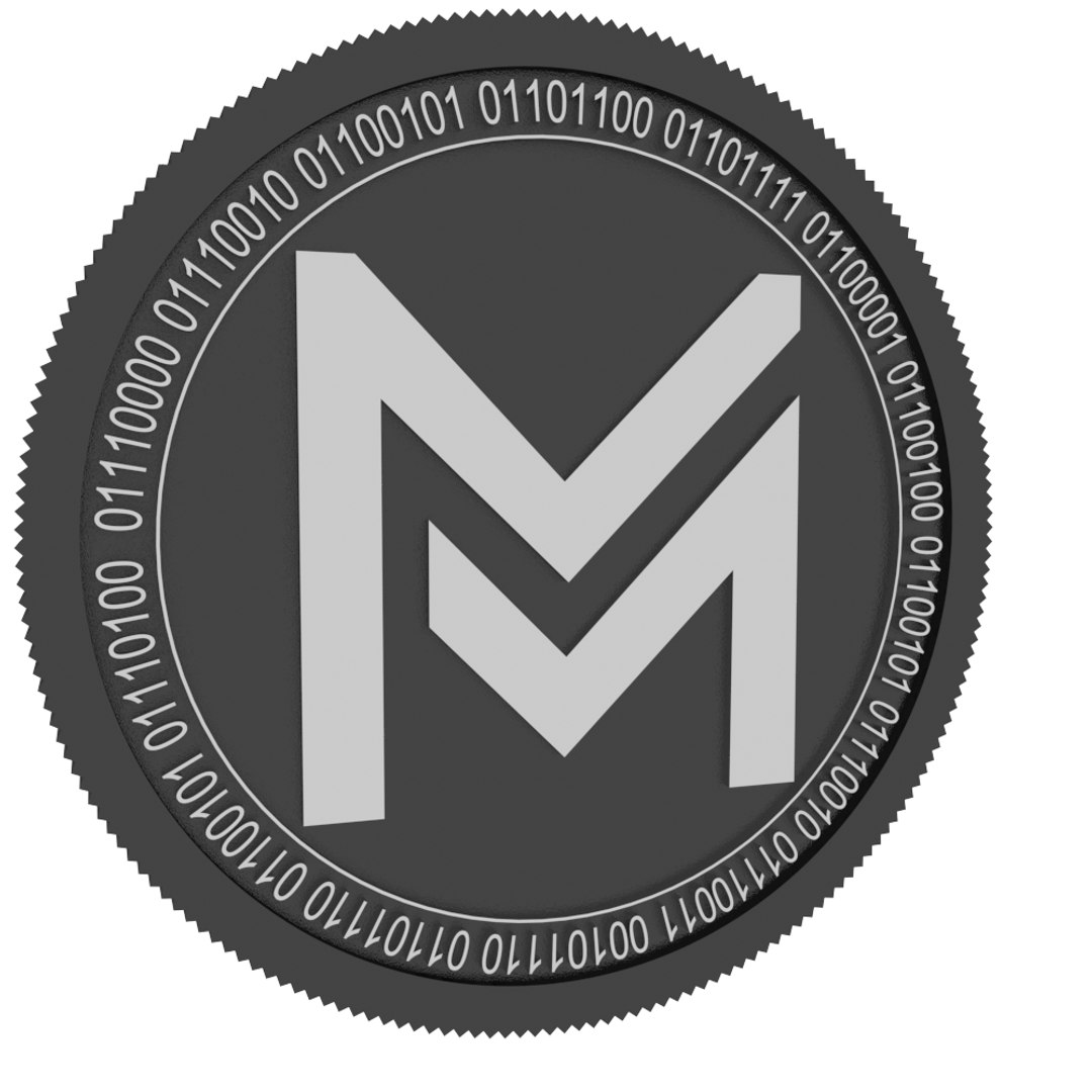 3D mgc token black coin model - TurboSquid 1614373