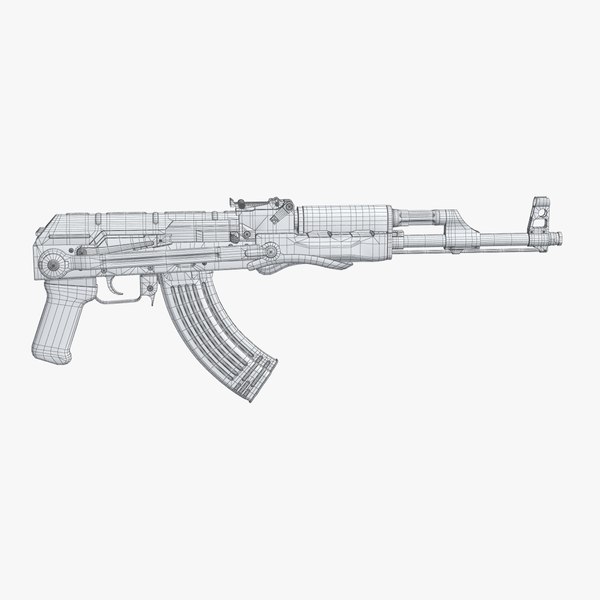 3d kalashnikov rifle ak 2 model