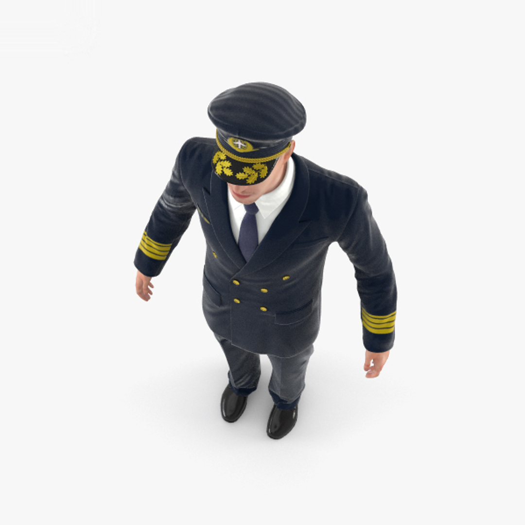 3D airline pilot model - TurboSquid 1477092