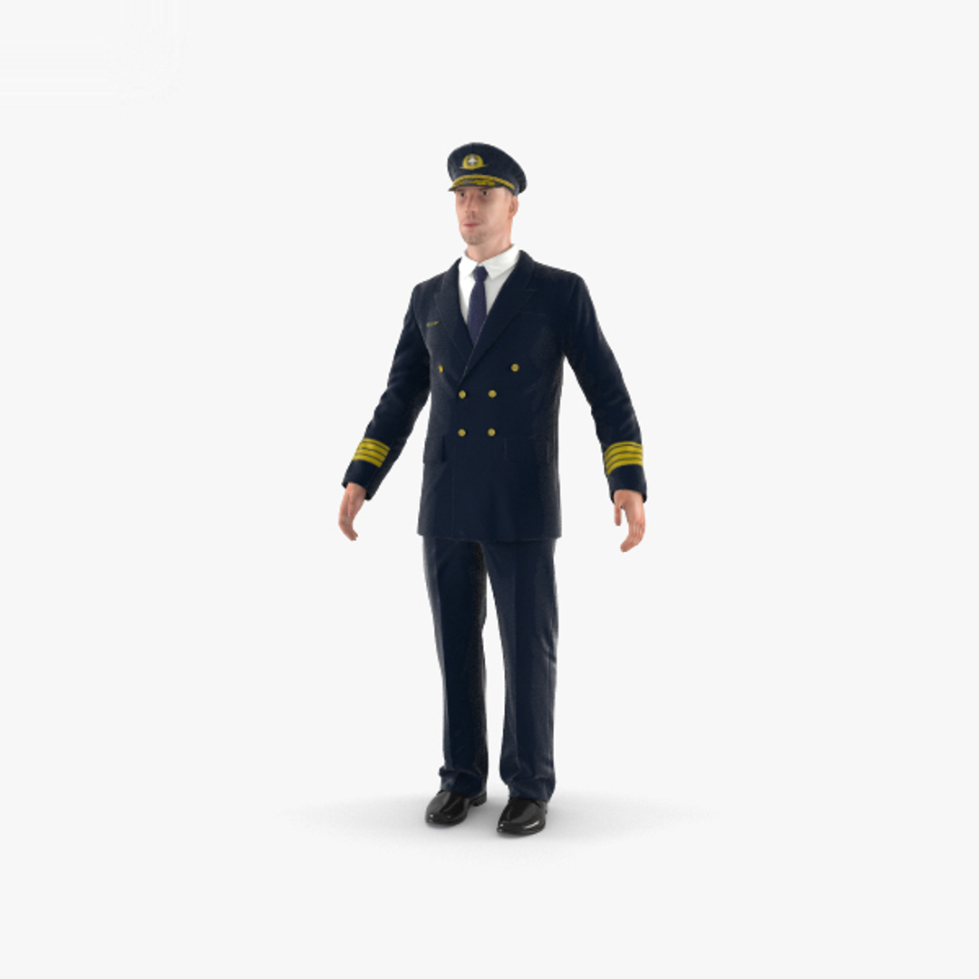 3D airline pilot model - TurboSquid 1477092