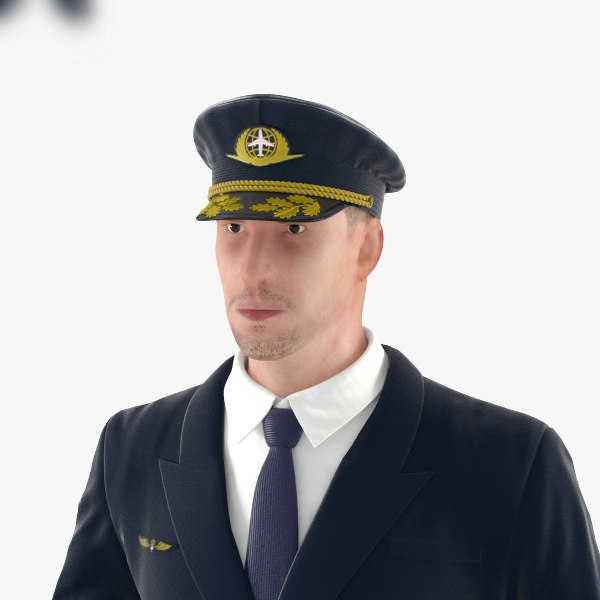 3D airline pilot model - TurboSquid 1477092
