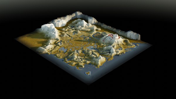 The Legend of Zelda Breath of the Wild World Map13D模型 - TurboSquid 2044004