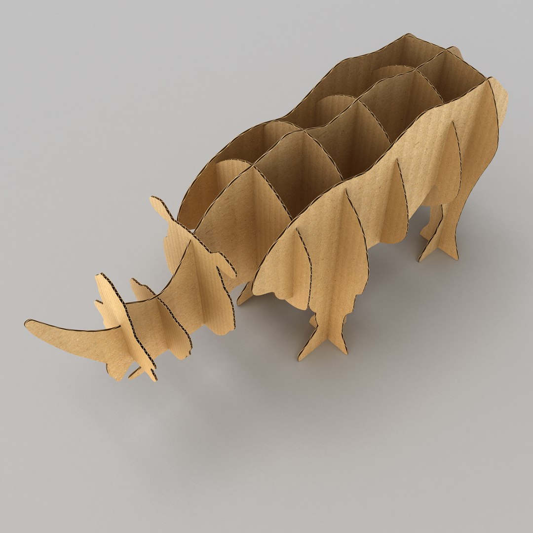 Rhino Cardboard 3d X