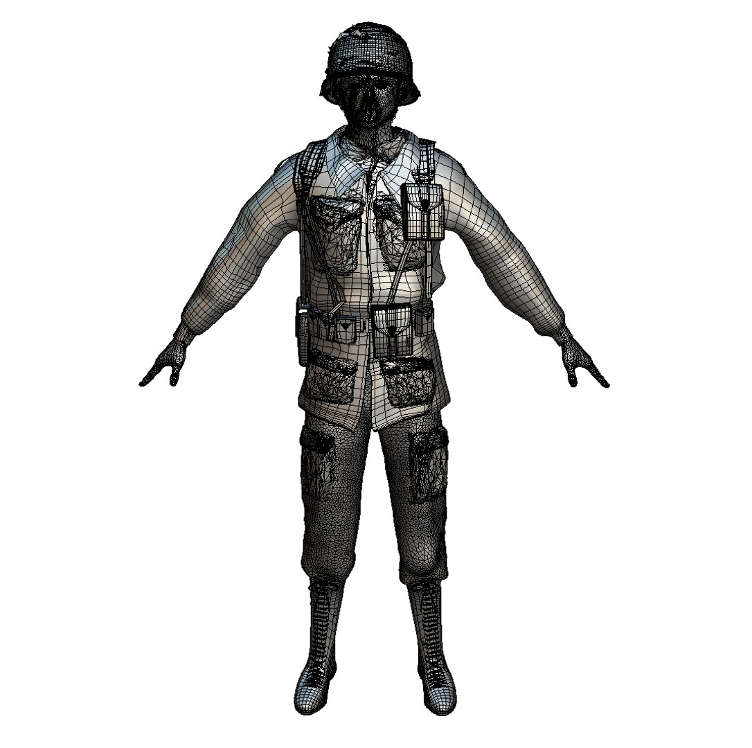 World War 2 Paratrooper Model - TurboSquid 1478114
