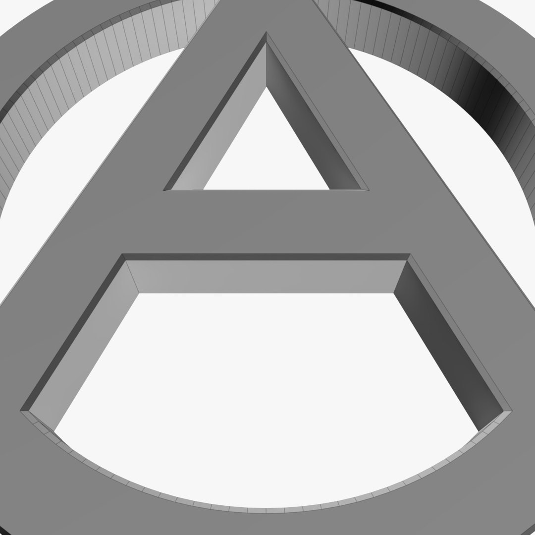 3d Anarchy Symbol