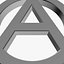 3d Anarchy Symbol