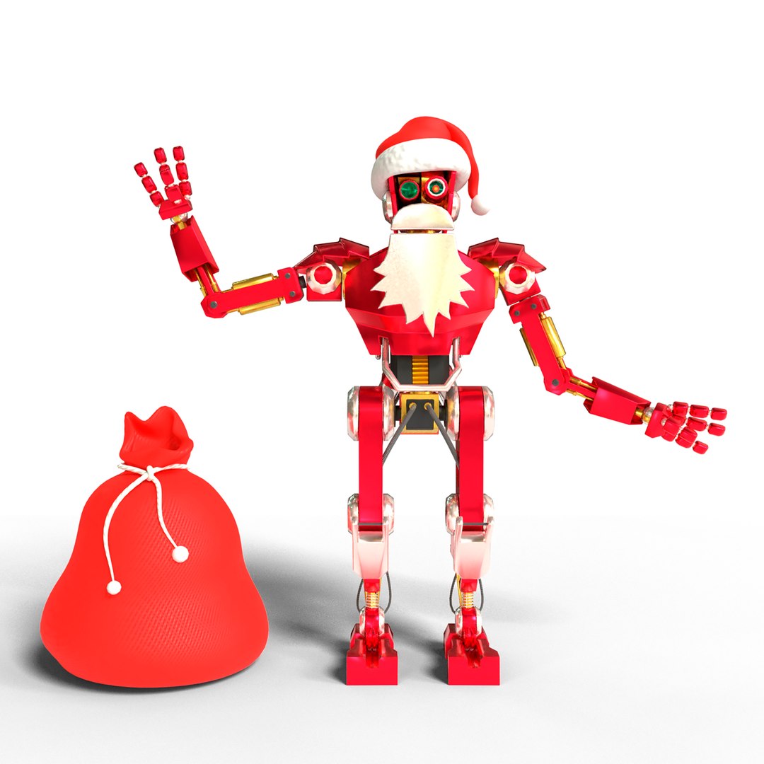 3D Robot Santa Model - TurboSquid 1662450