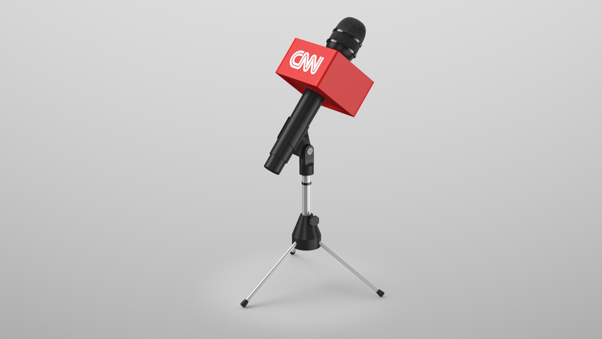 3D CNN News Microphone Model - TurboSquid 2008258