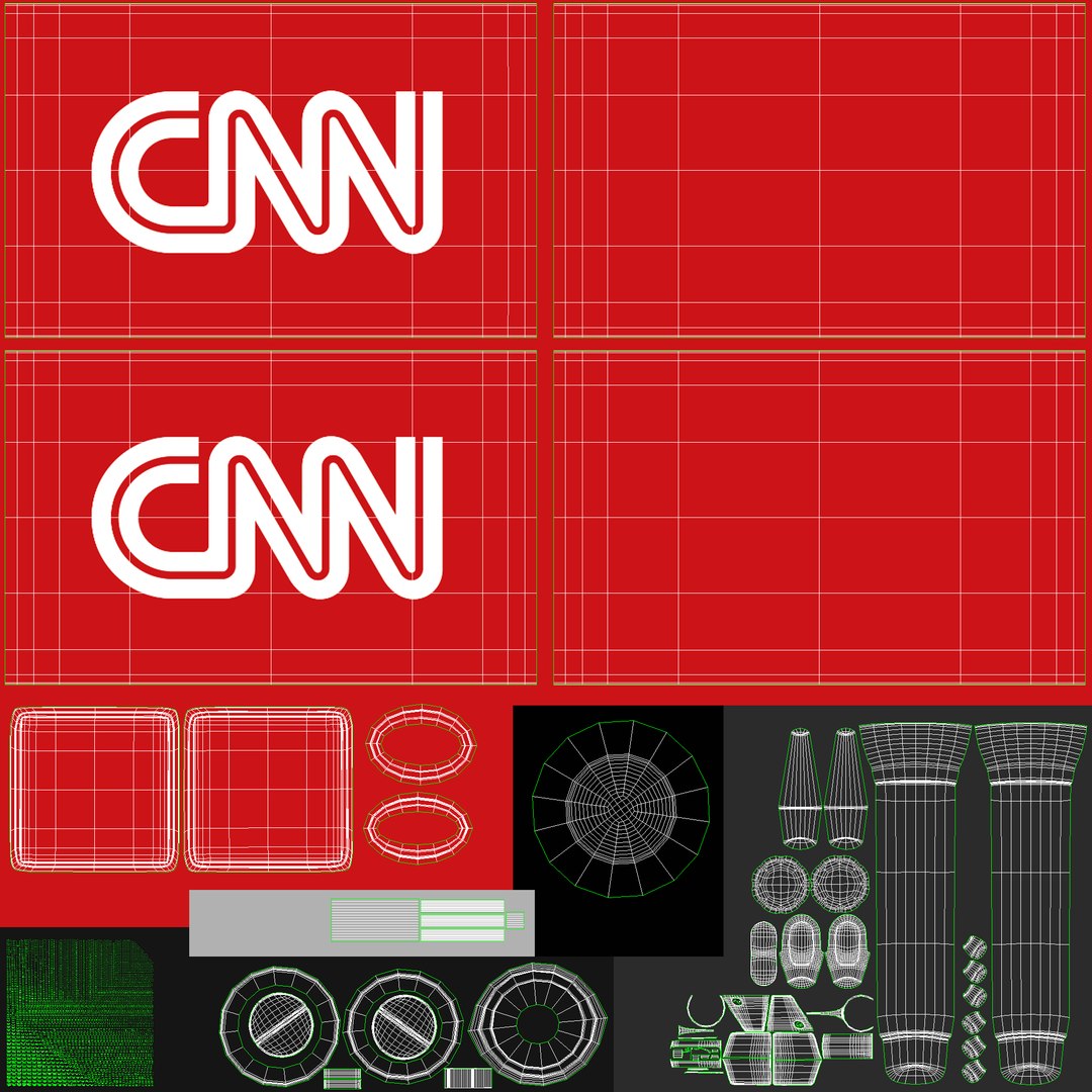 3D CNN News Microphone Model - TurboSquid 2008258