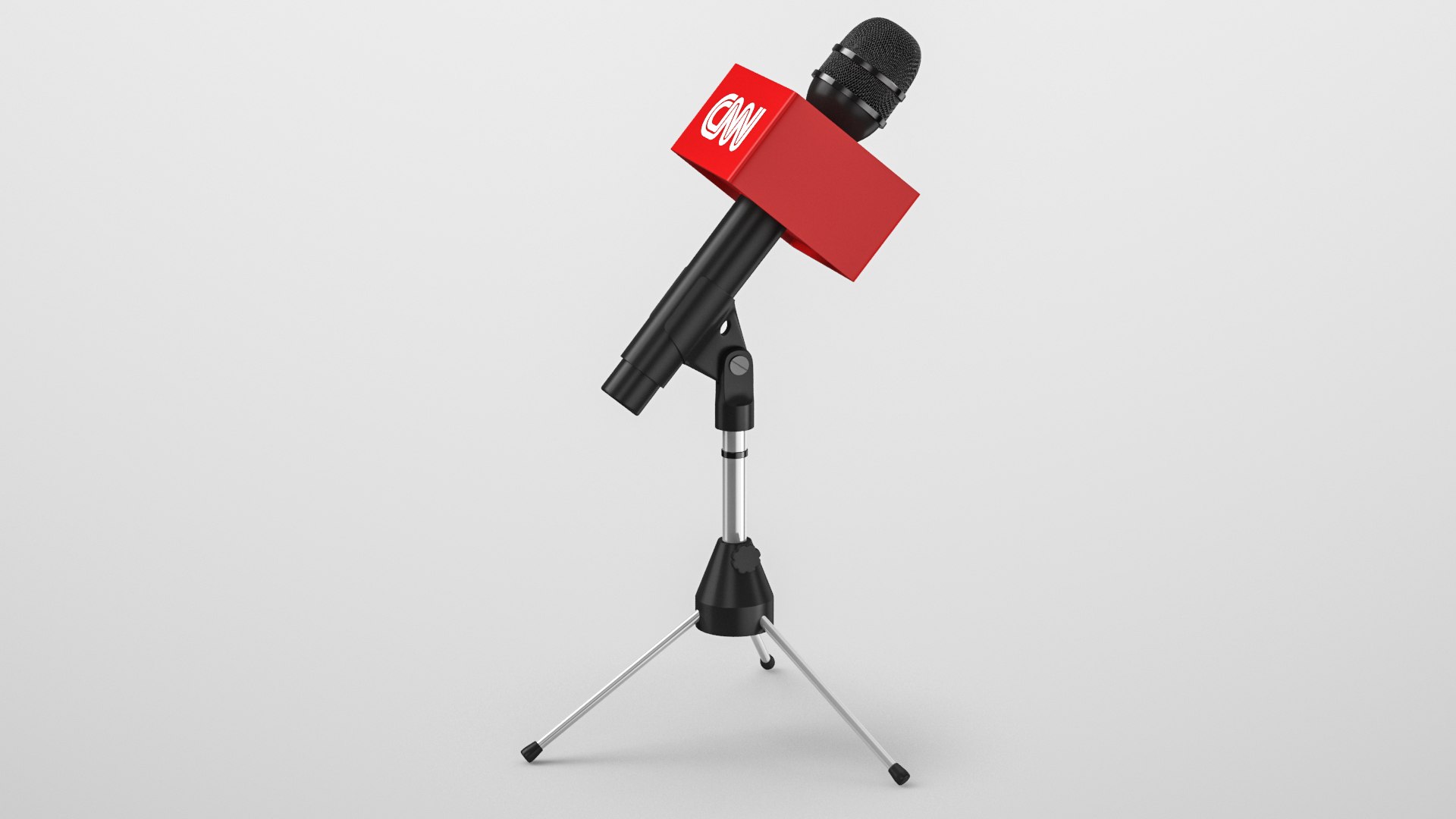 3D CNN News Microphone Model - TurboSquid 2008258