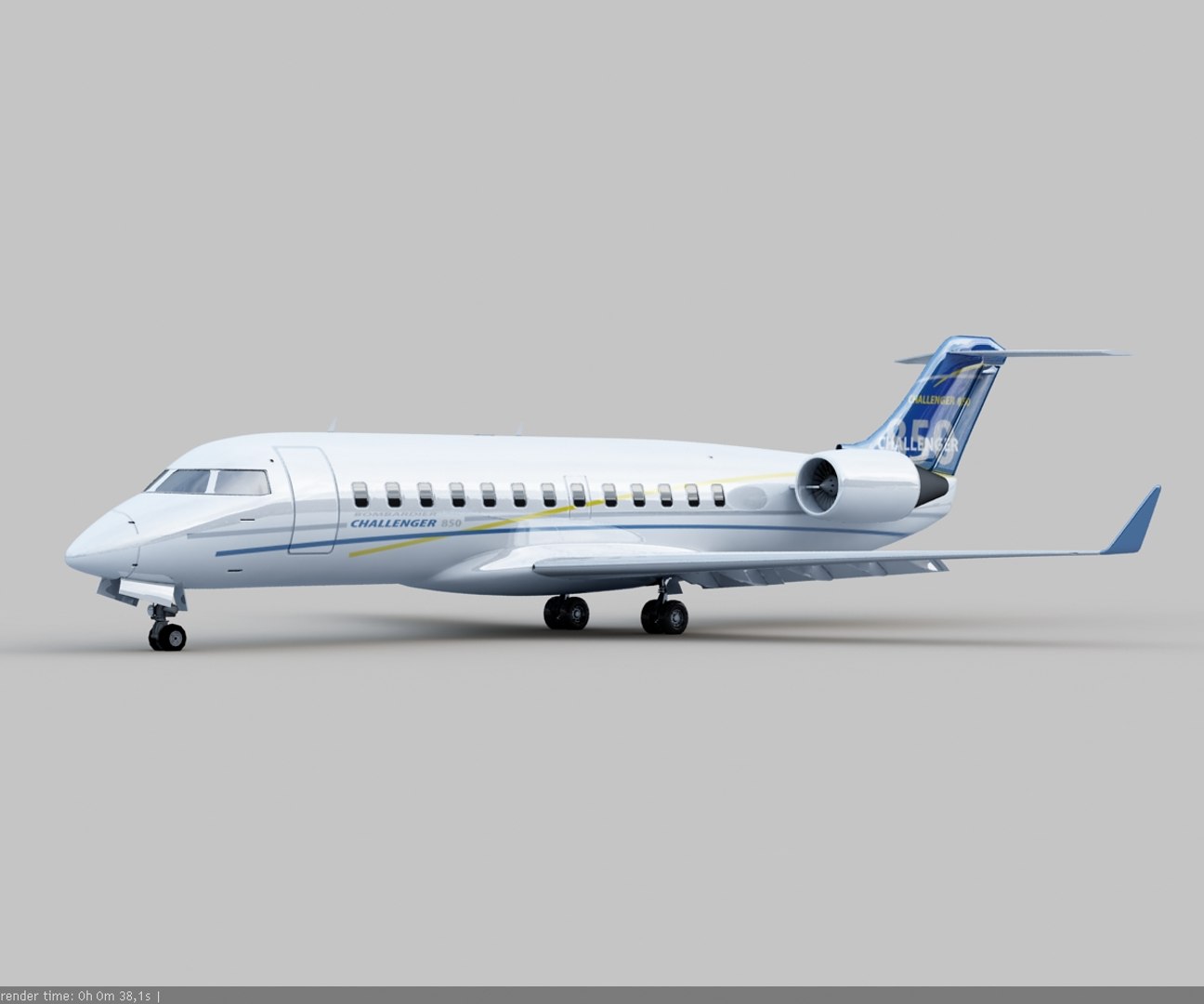 bombardier challenger 850 3d 3ds