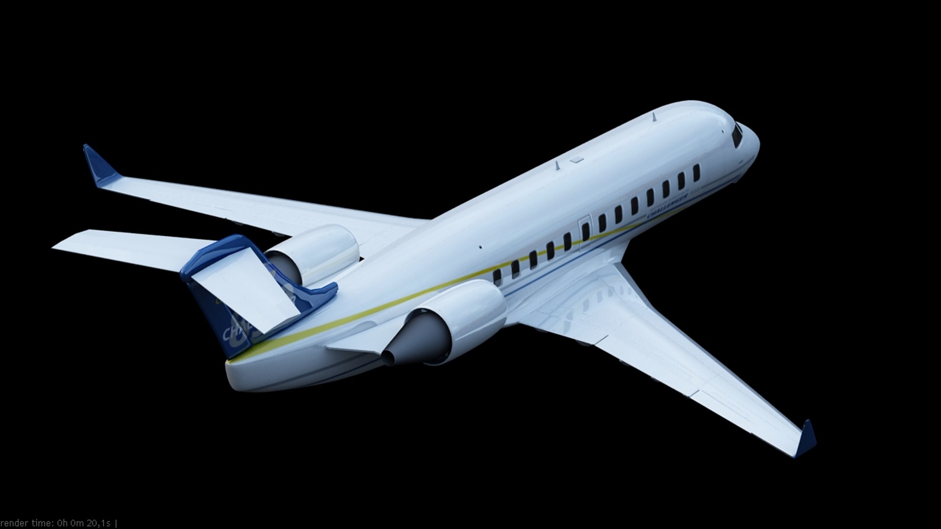 bombardier challenger 850 3d 3ds