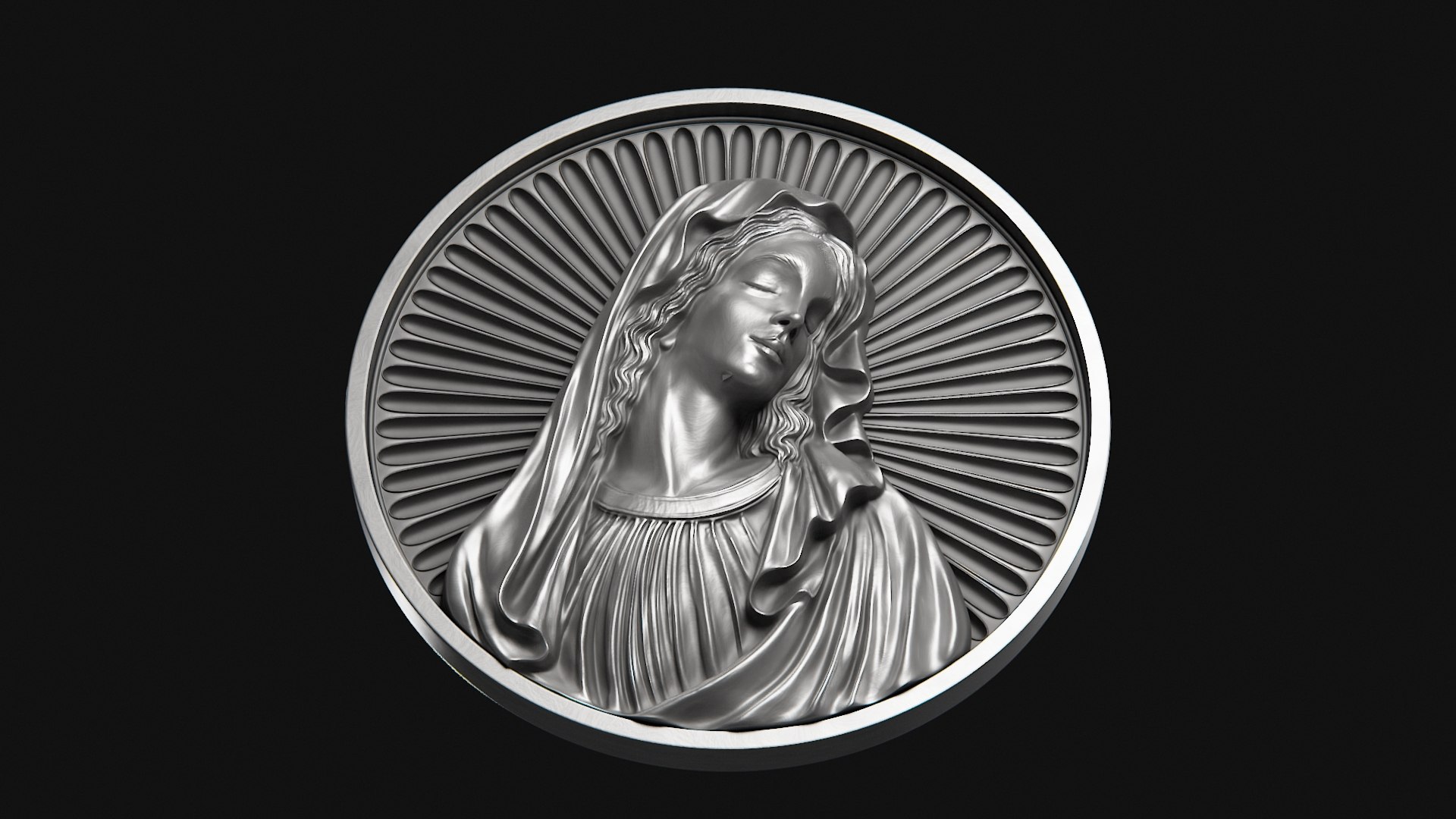 Mary Bas Relief - 1 3D Model - TurboSquid 2225869