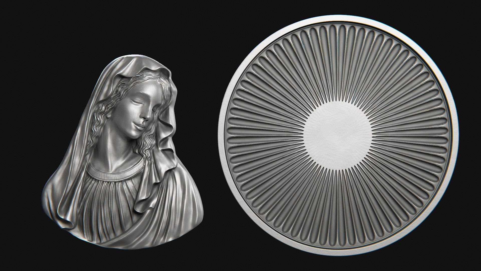 Mary Bas Relief - 1 3D Model - TurboSquid 2225869
