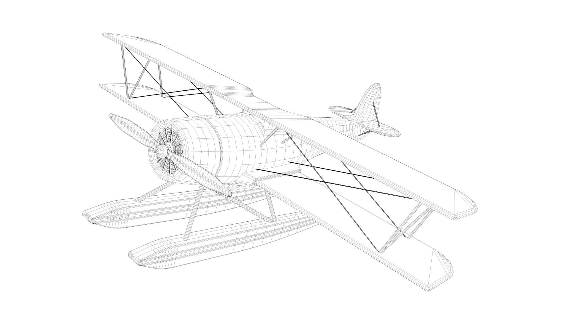 3D Sea Plane Biplane - TurboSquid 2006122