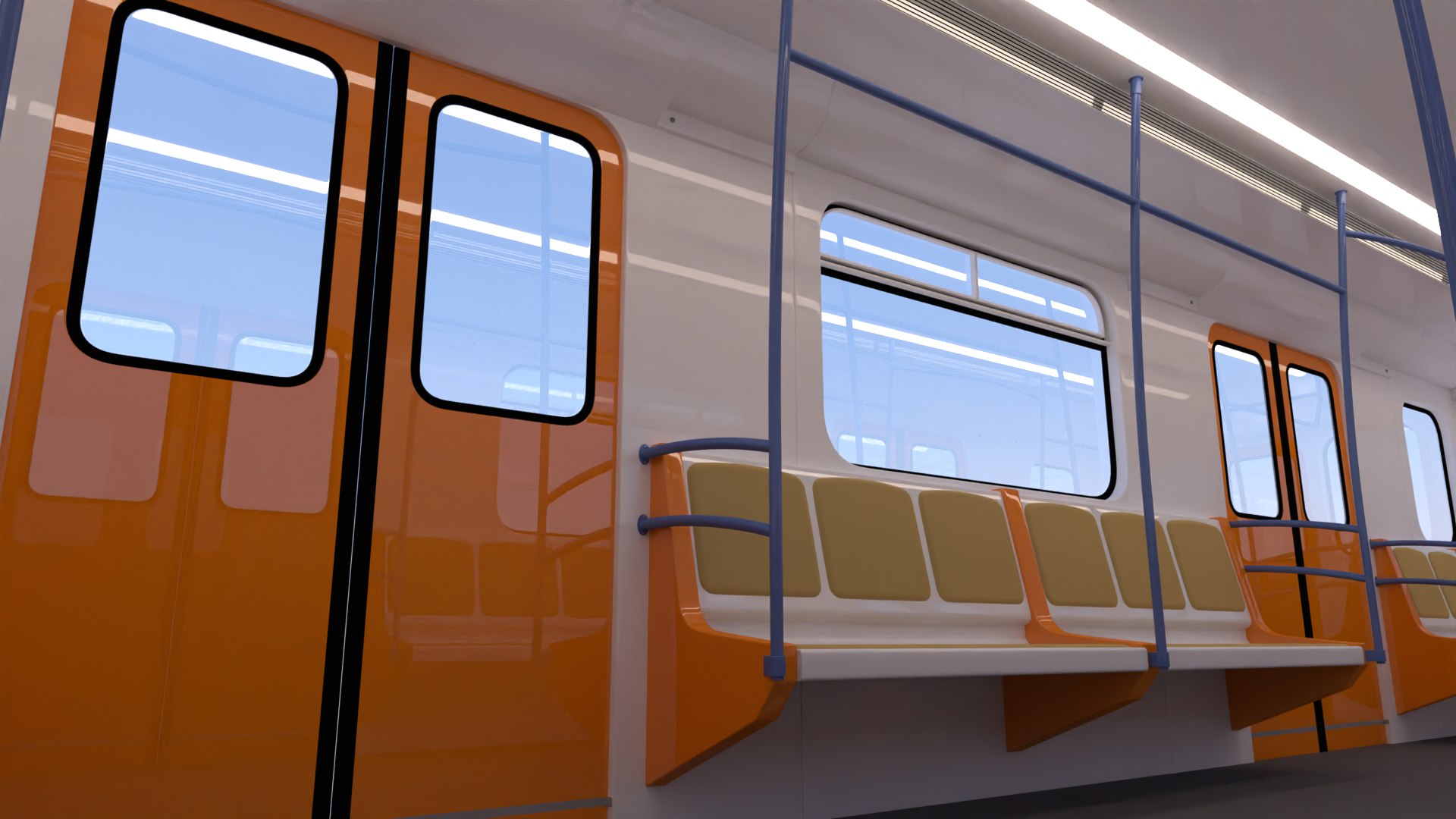Metro Interior 3D Model - TurboSquid 2027657