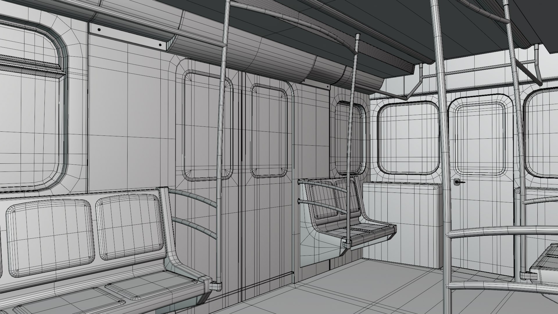 Metro Interior 3D Model - TurboSquid 2027657