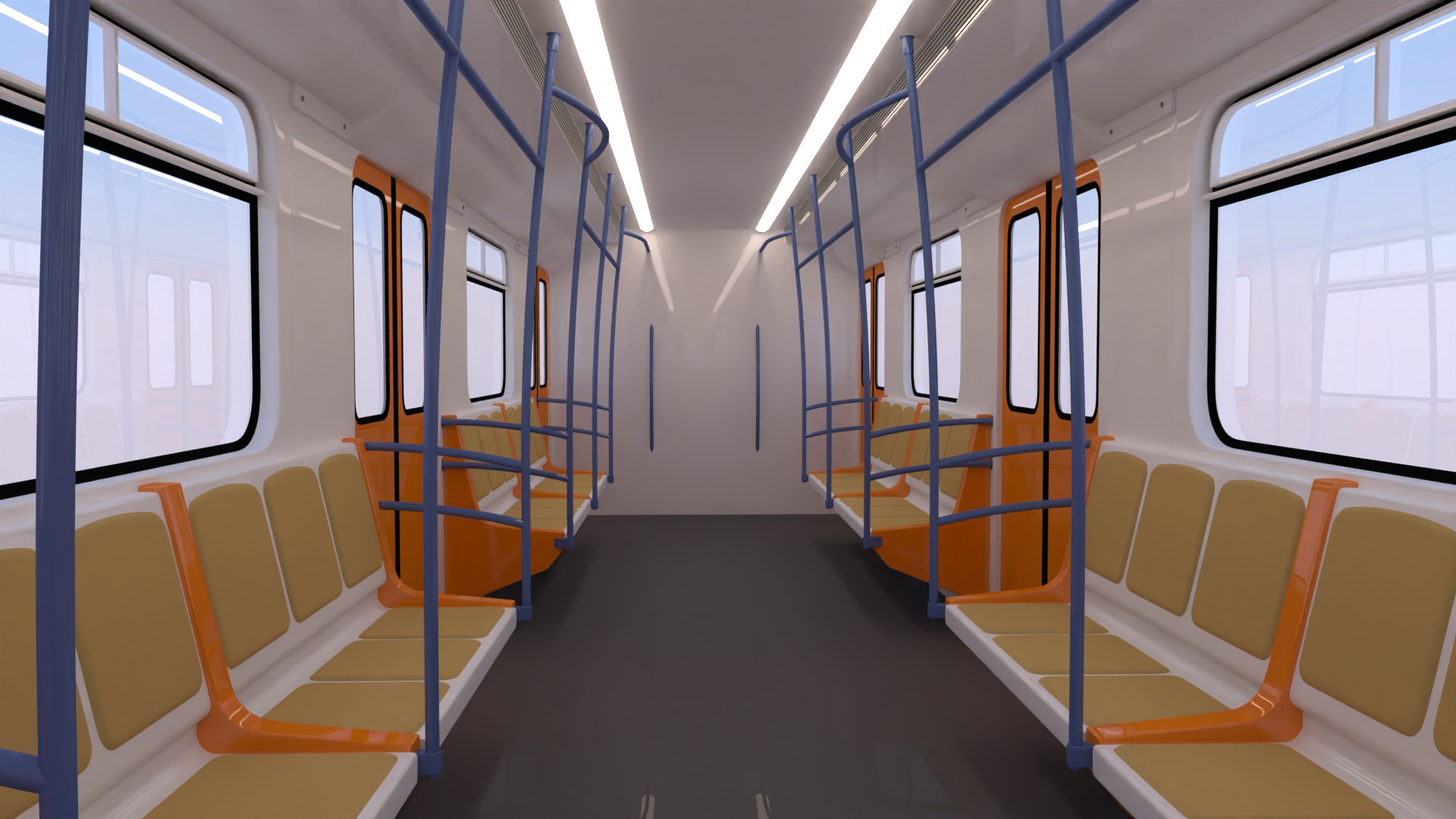 Metro Interior 3D Model - TurboSquid 2027657