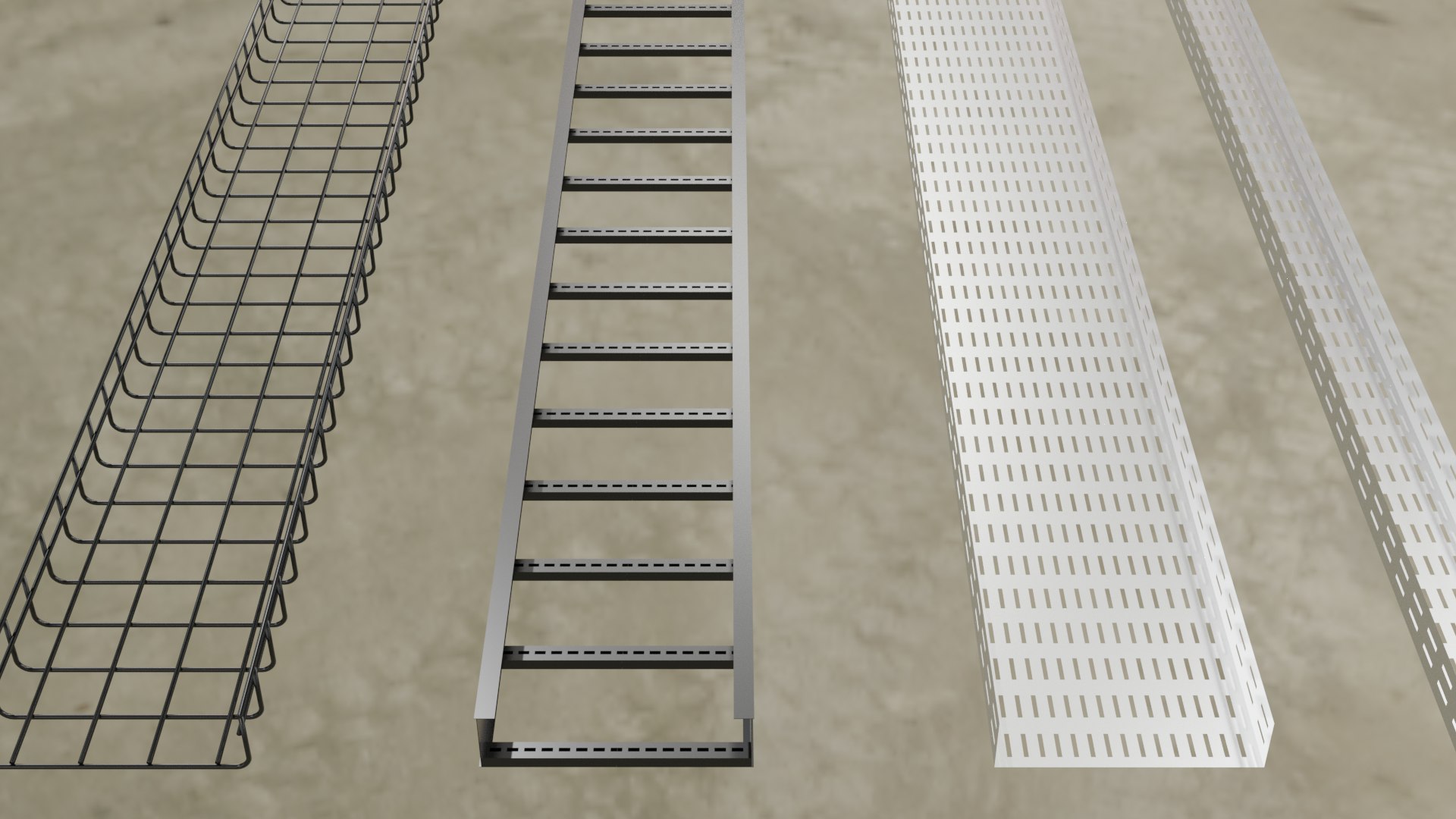 3D Network Cabling Trays For Archviz - TurboSquid 1970950