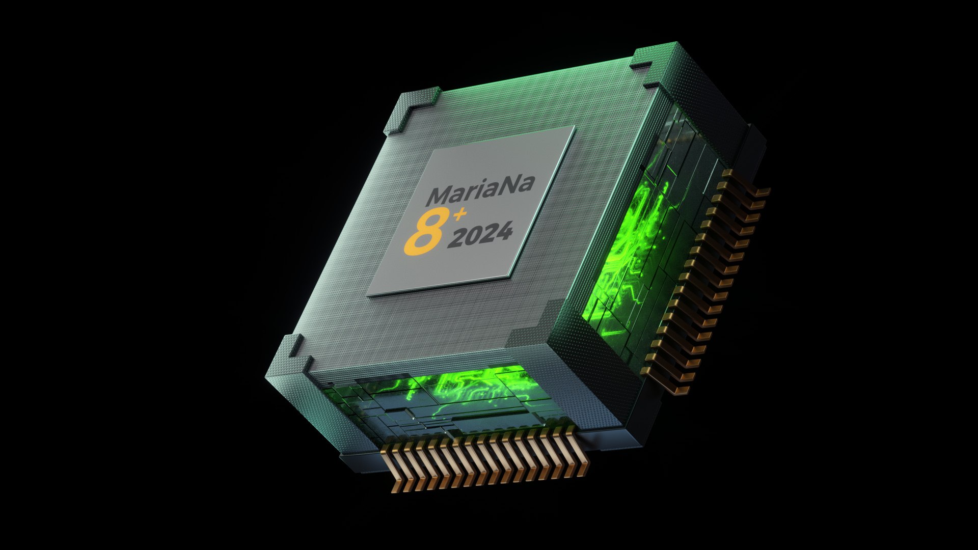 3D sci-fi circuit board with core capacitance of CPU chip - TurboSquid ...