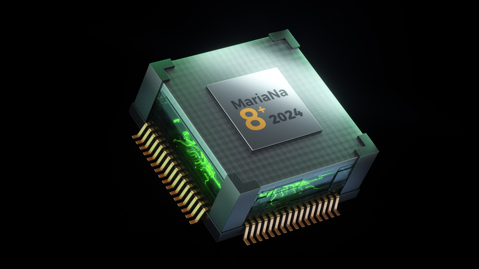 3D sci-fi circuit board with core capacitance of CPU chip - TurboSquid ...