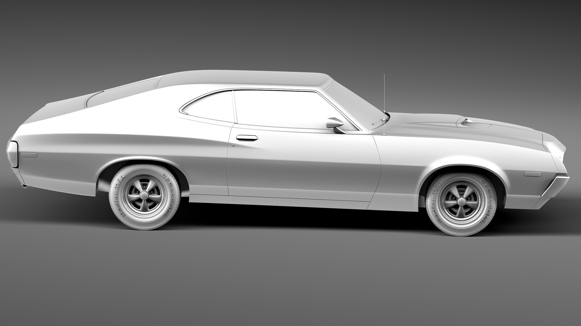 3d Ranchero 1972 Hardtop Muscle