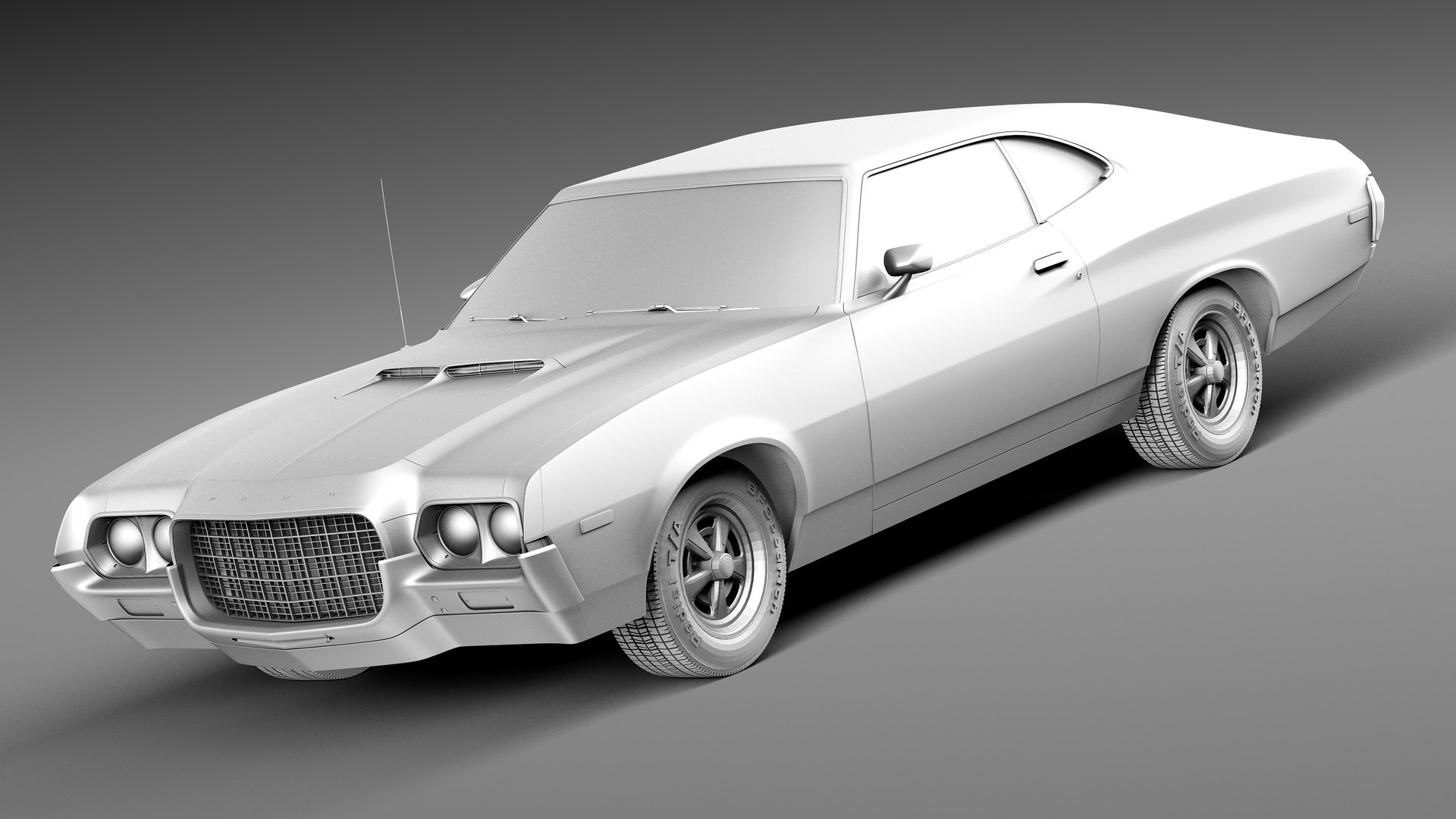 3d Ranchero 1972 Hardtop Muscle