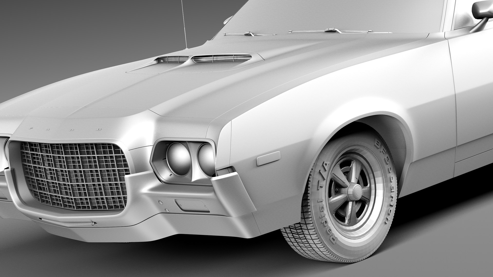 3d Ranchero 1972 Hardtop Muscle