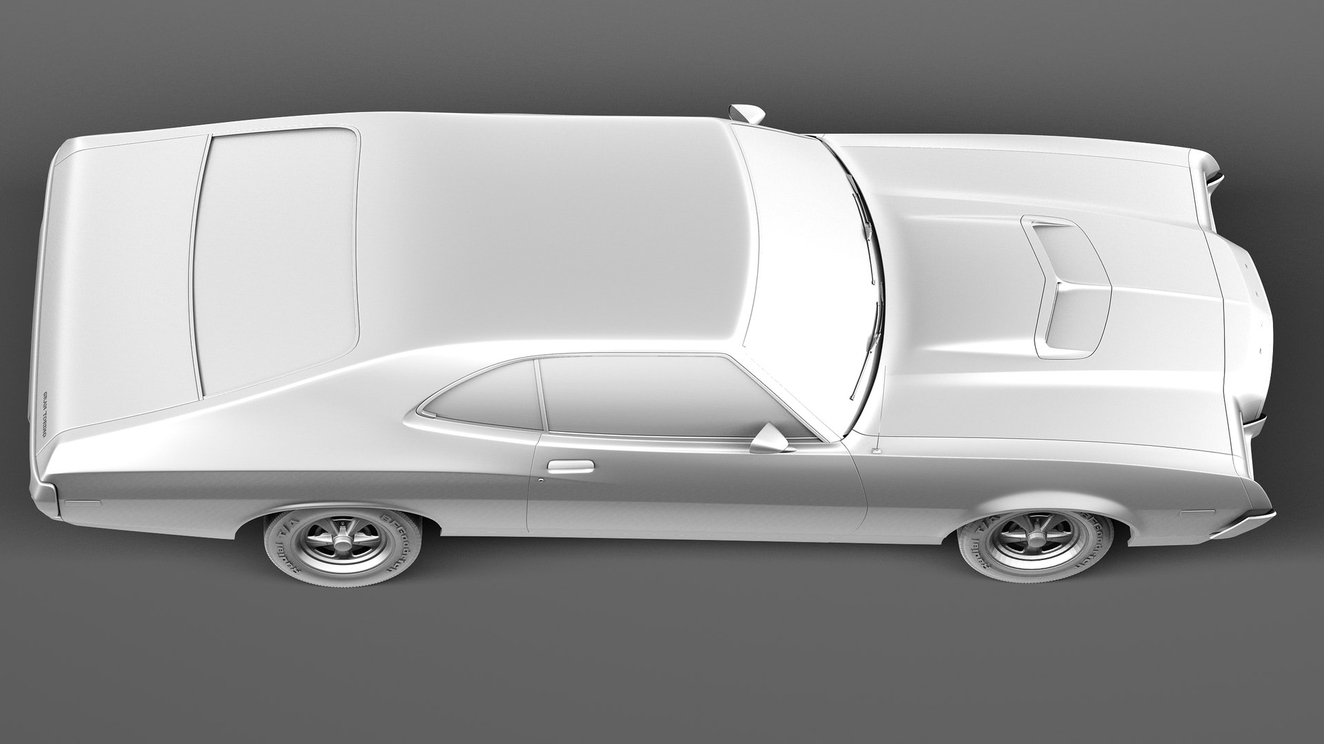 3d Ranchero 1972 Hardtop Muscle