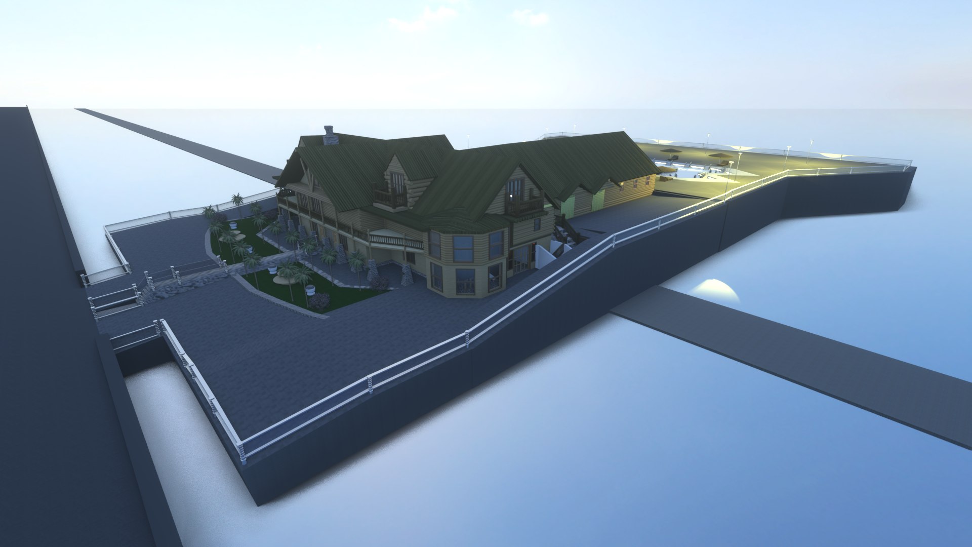 Wooden Villa Hotel 3D model - TurboSquid 2115962