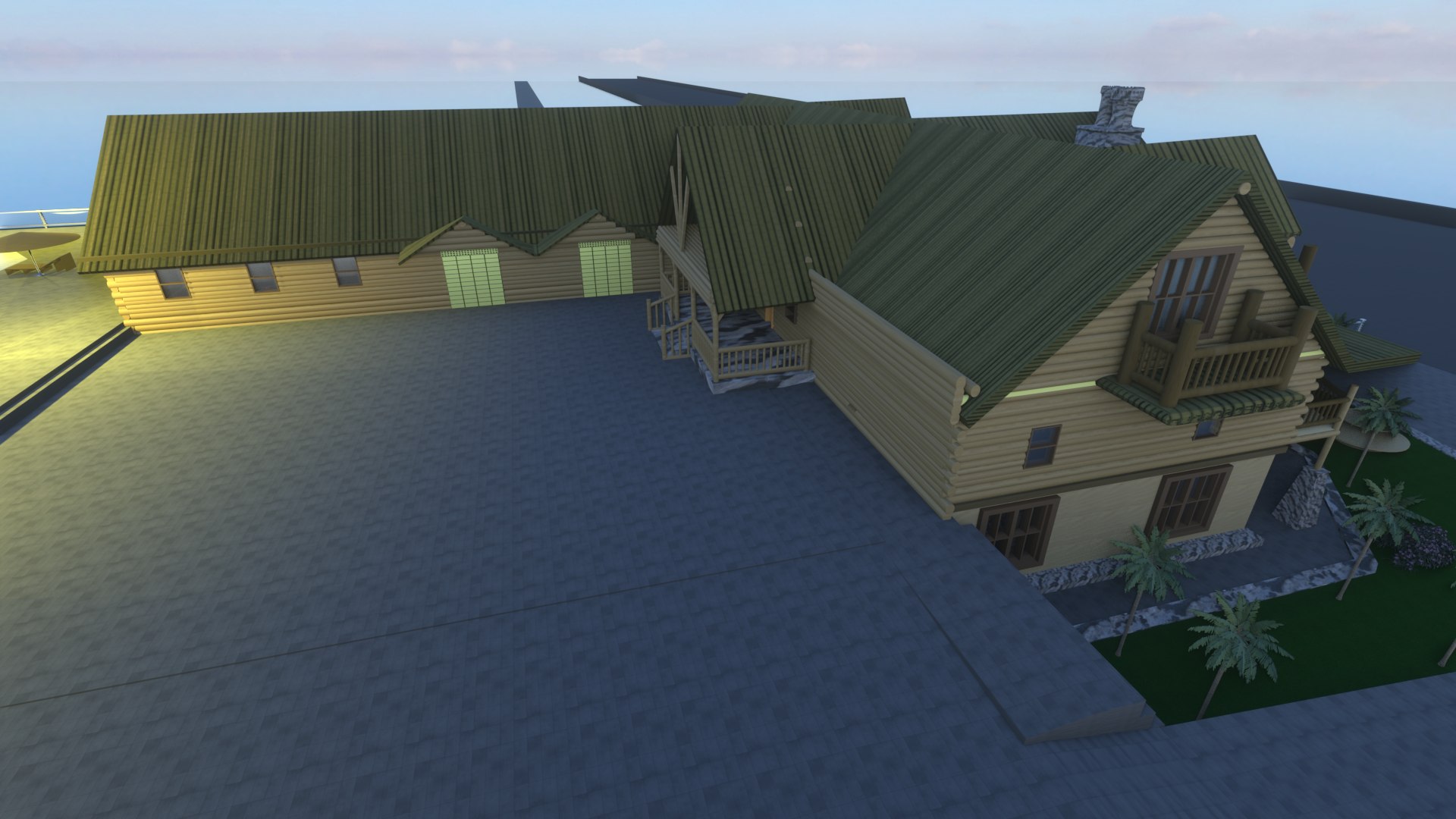 Wooden Villa Hotel 3D model - TurboSquid 2115962