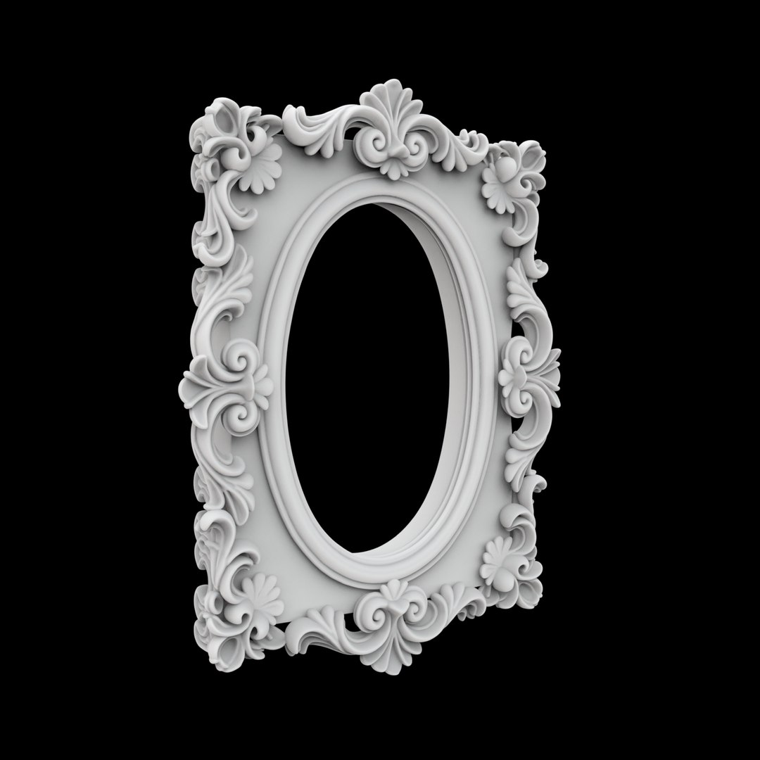 3D Model Baroque Carved Picture 3D Print Model - TurboSquid 2459813