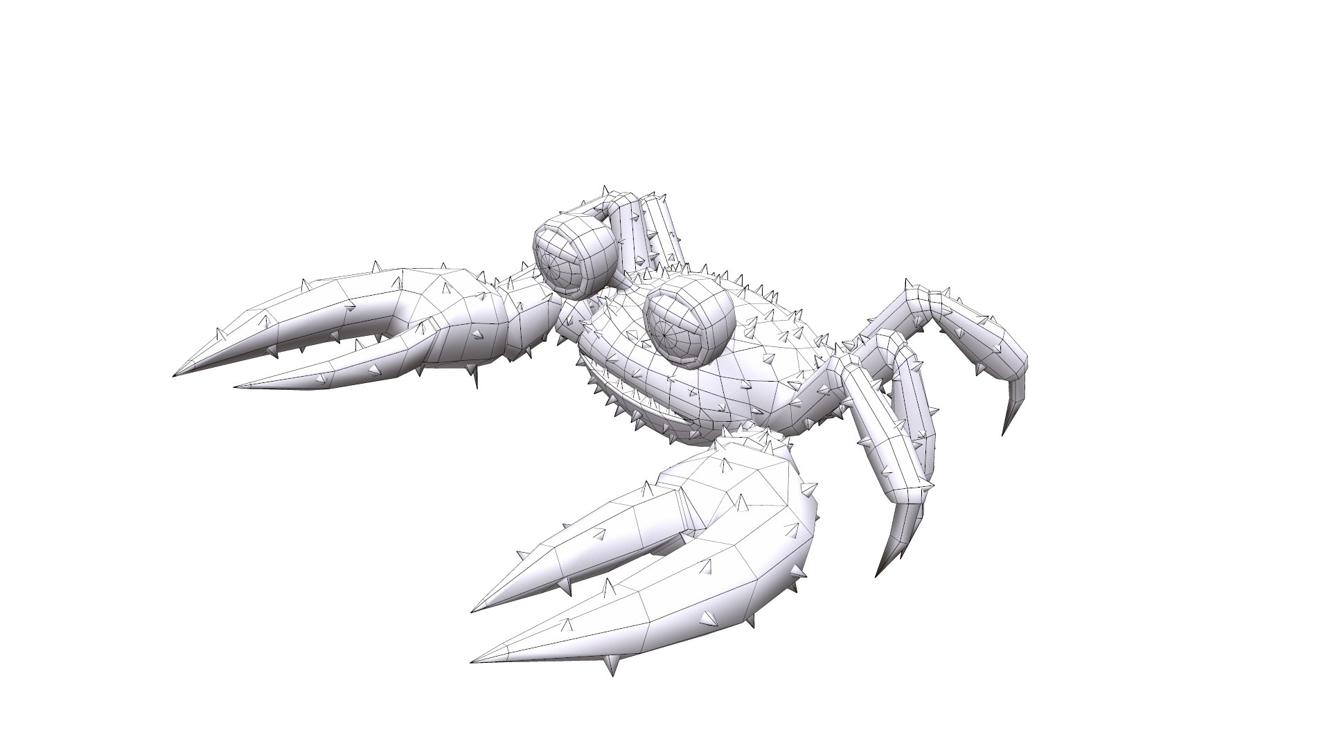 Red King Crab Toon 3D Model - TurboSquid 1586292