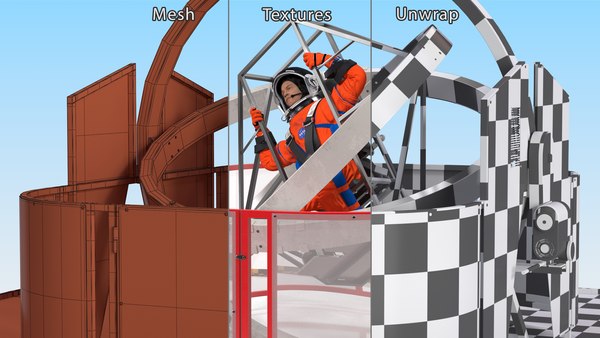 modelo 3d Colección de simuladores de movimiento de la NASA ...