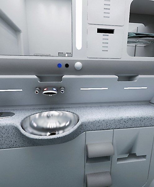 maya airbus lavatory interior