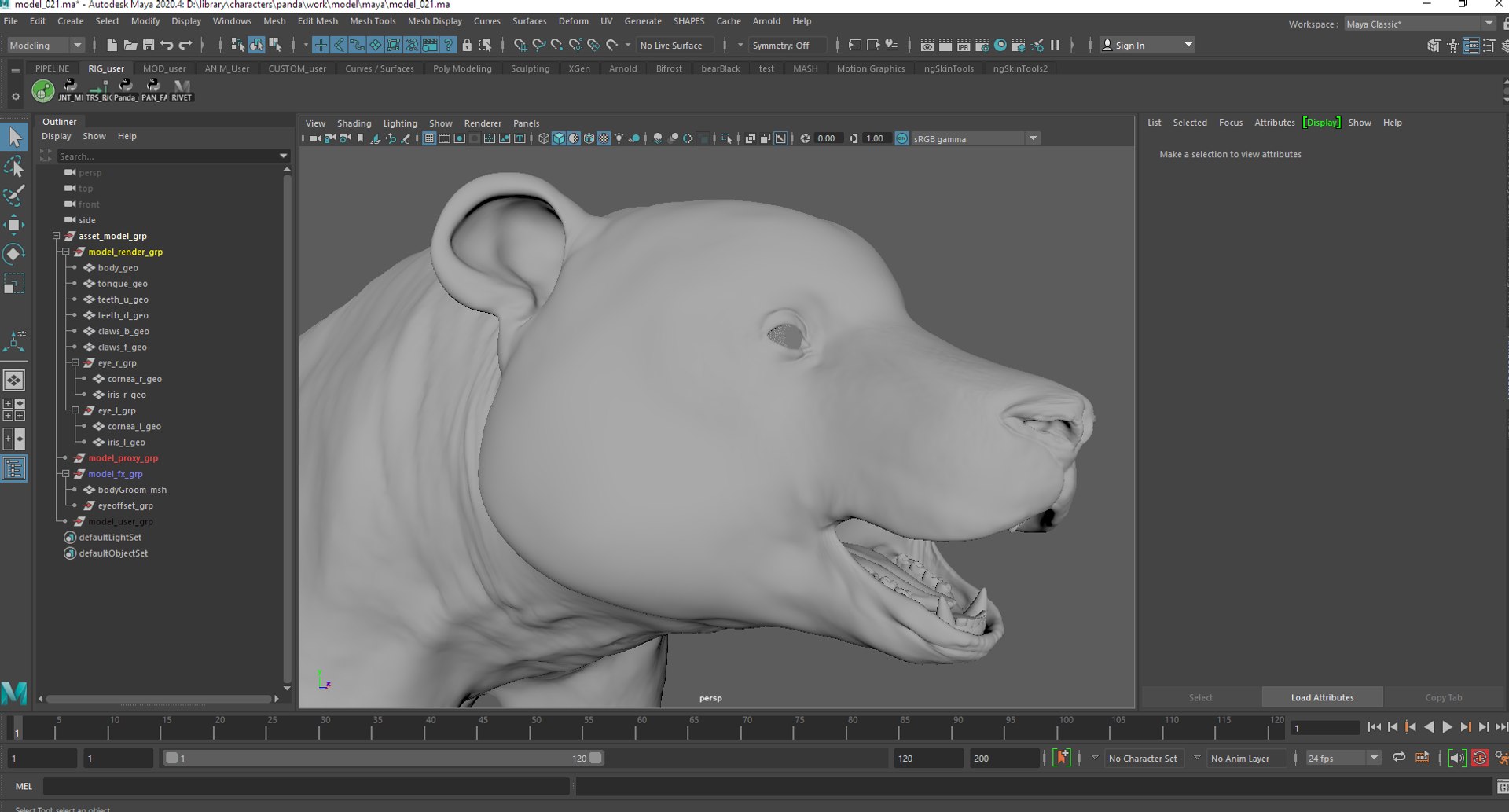 3D Giant Panda Houdini Rigged Animated - TurboSquid 2149557