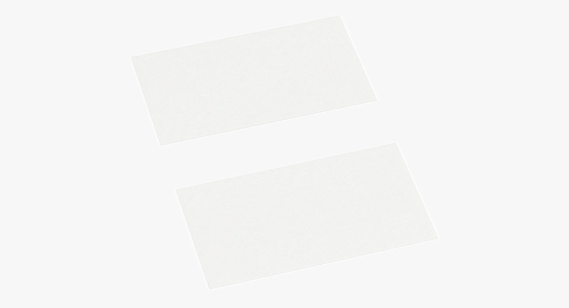 3D Business Cards Type 01 Straight Corner Basic Poses Blank And Generic ...