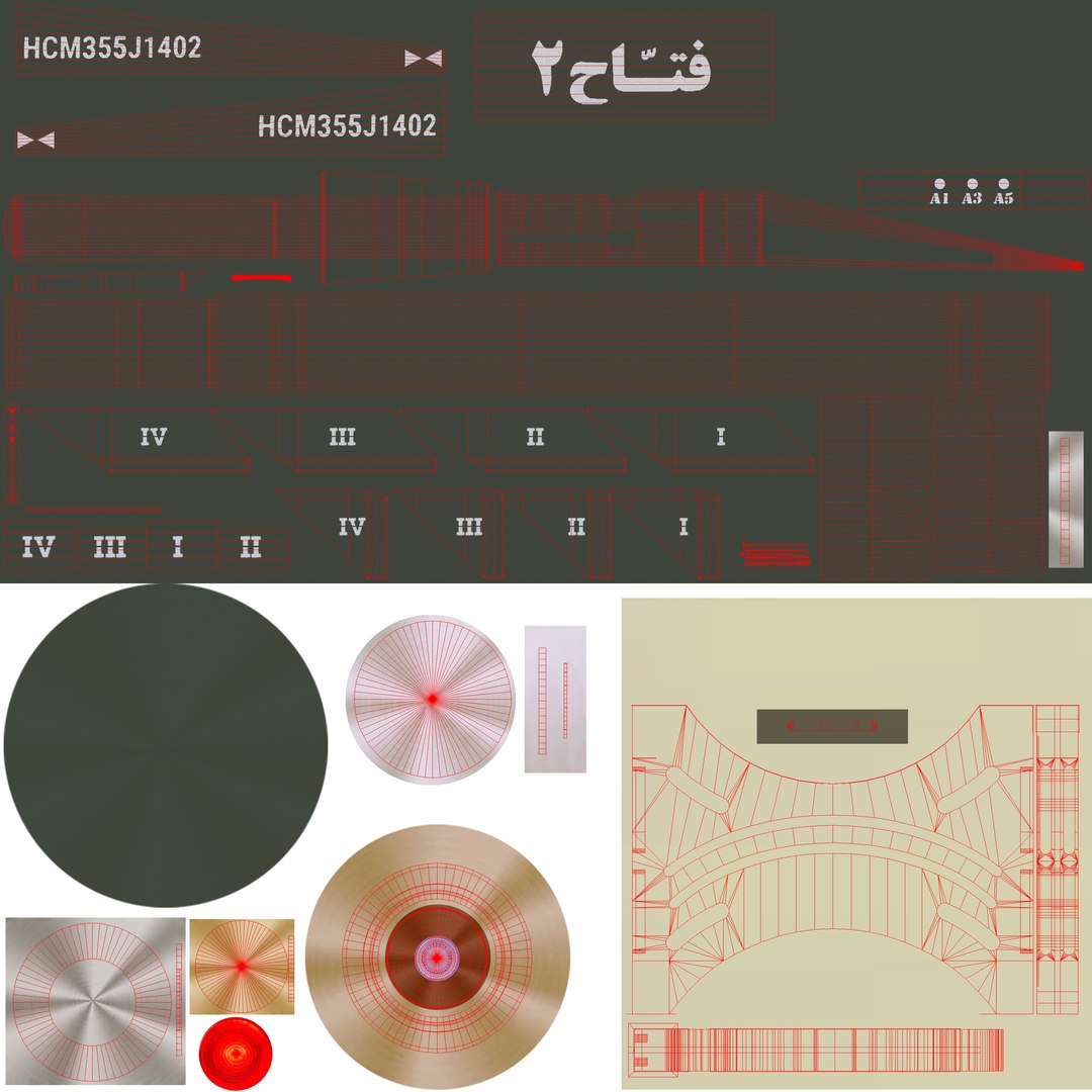 Iran Fattah-02 Hypersonic Missile 3D - TurboSquid 2325059